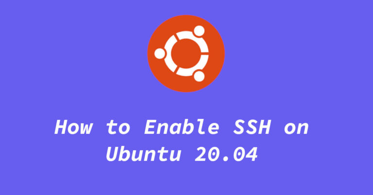 How To Enable Ssh On Ubuntu 20 04 Configuration Tuxinit